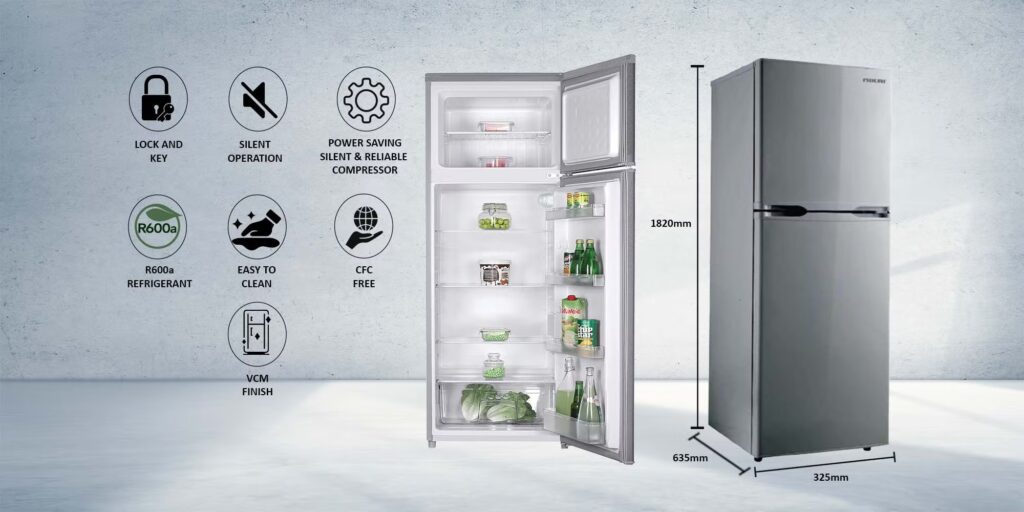 Nikai NRF190DN4S 190L Double Doors Refrigerator | PLUGnPOINT