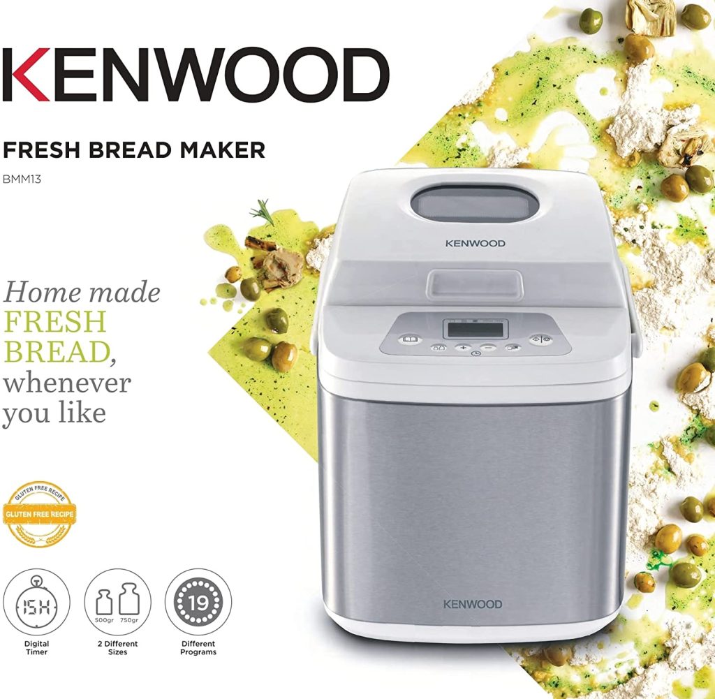 Kenwood BMM13.000WH Bread Maker White/Silver | PLUGnPOINT