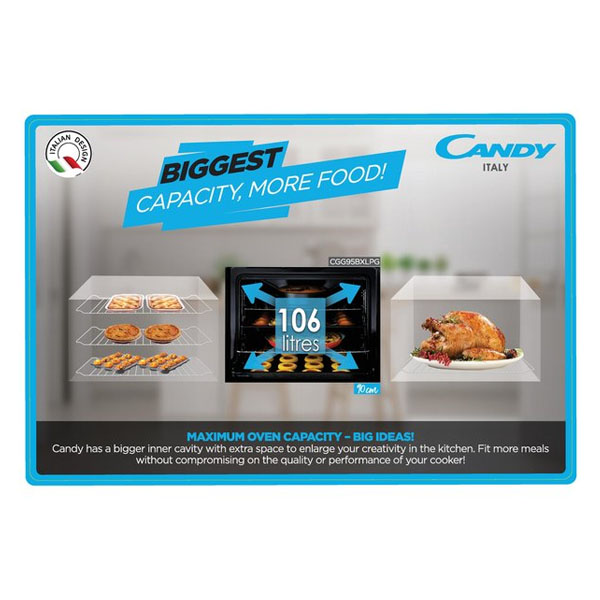 Candy CGG95BXLPG Gas Cooker 5 Burners | PLUGnPOINT
