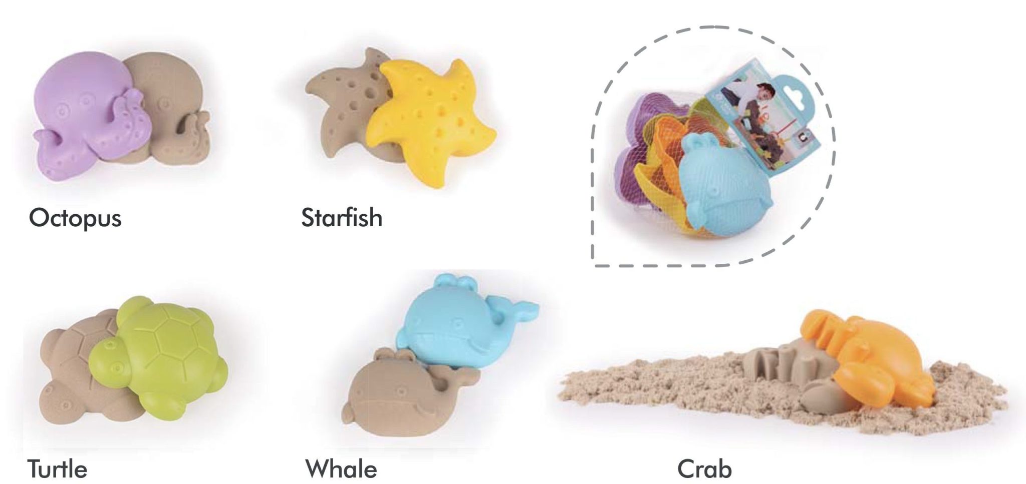 Udeas Sand Beach Animal Models Toy for Kids | PLUGnPOINT