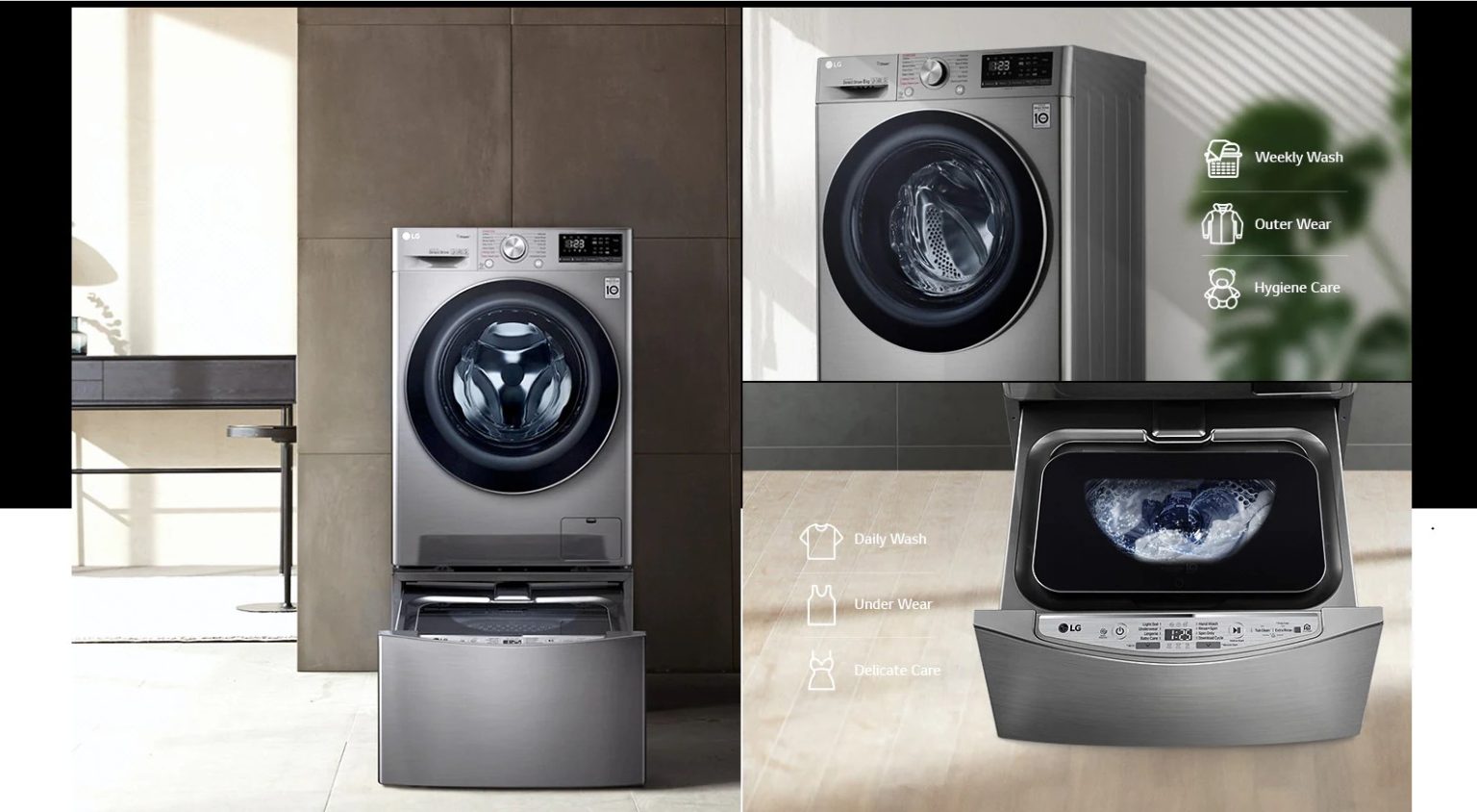 LG 8.5kg Front Load Washing Machine - F2V5GYP0W