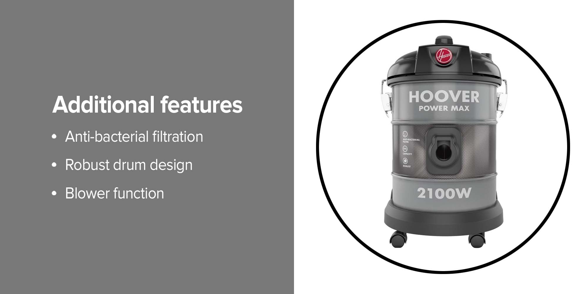 Buy Best Online Hoover Dry Tank Cleaner 20 L | PLUGnPOINT