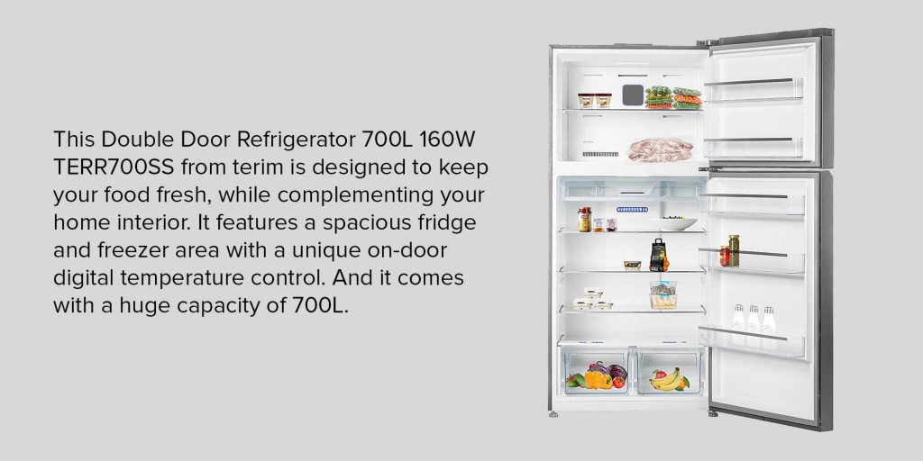 Terim TERR700SS Top Mount Refrigerator 700 L | PLUGnPOINT