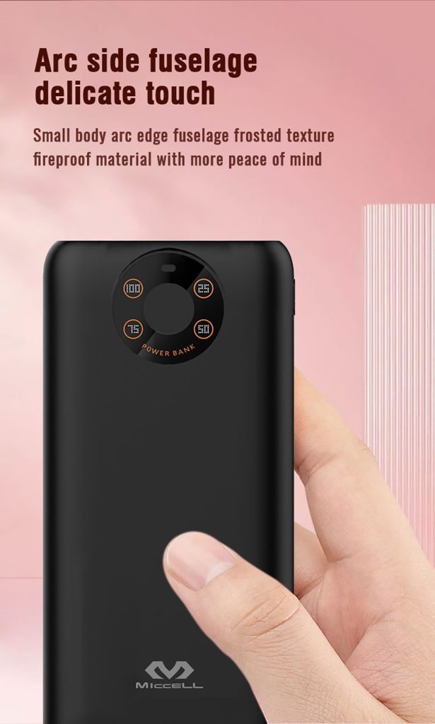 Miccell 10000mAh Portable Power Bank With Digital Led Display