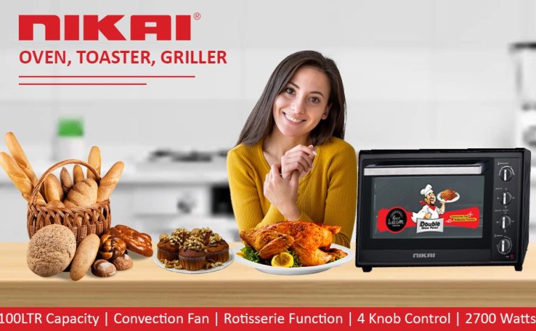 Nikai NT1008RCAX Double Glass Electric Oven 100L | PLUGnPOINT