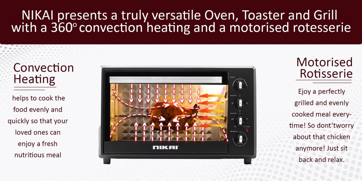 Buy Nikai NT1201RCAX 120L 2700W Oven Toaster | PLUGnPOINT