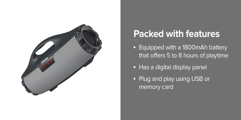 NIKAI NBTS30 Portable Speaker System | PLUGnPOINT