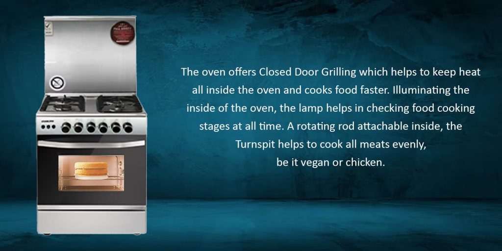 Nikai U6070EG 4 Gas Burner Cooking Range | PLUGnPOINT