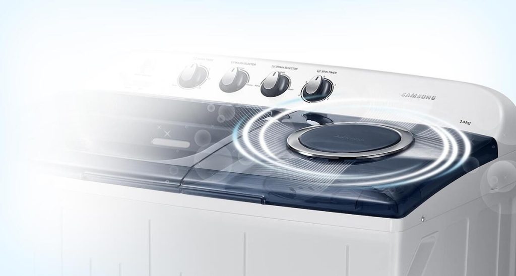 Samsung WT12J4200MB Twin Tub Semi-Automatic Machine