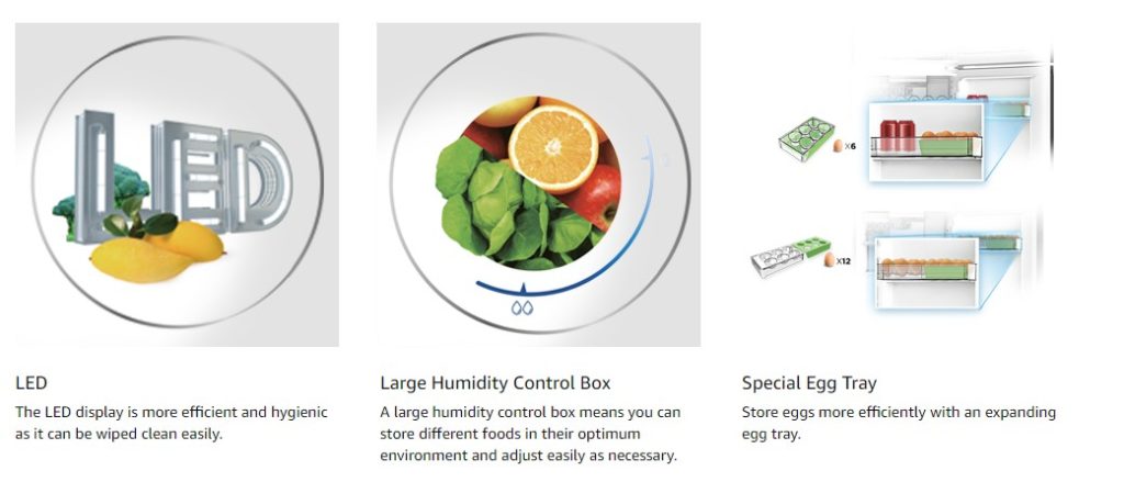 Midea HD845FWES 652Ltr Top Mount Refrigerator | PLUGnPOINT
