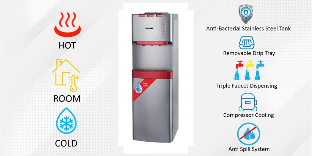 NIKAI NWD1808CS1 Water Dispenser with Cabinet | PLUGnPOINT