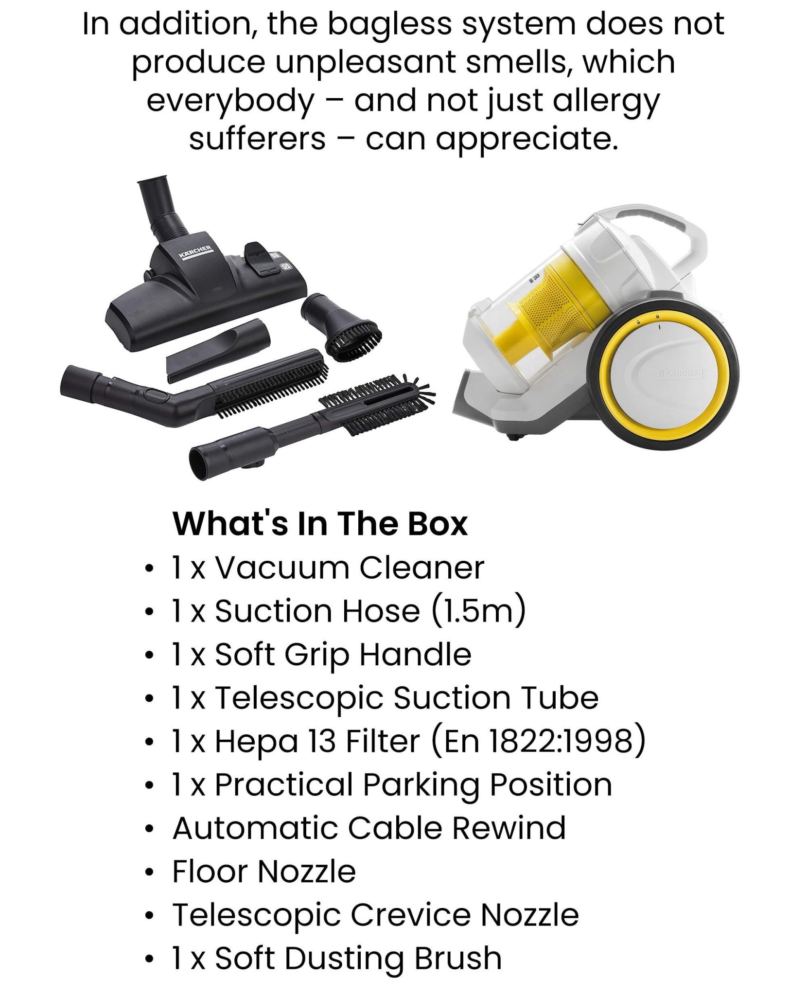 Karcher VC 3 Premium Plus (white) *SEA Vacuum Cleaner | PLUGnPOINT