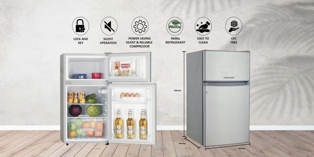 Nikai NRF135DDS 135L Double Door Refrigerator | PLUGnPOINT
