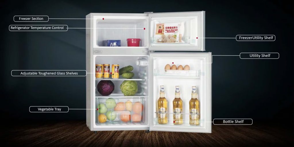 Nikai NRF135DDS 135L Double Door Refrigerator | PLUGnPOINT
