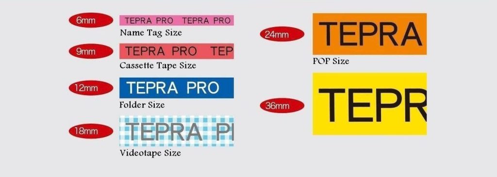 King Jim Tepra Pro Tape Cartridge Color Label (Pastel), Yellow-Black ...