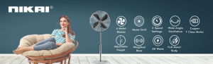Nikai NPF169CMX Stand Fan | PLUGnPOINT