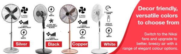 Nikai NPF169CMX Stand Fan | PLUGnPOINT