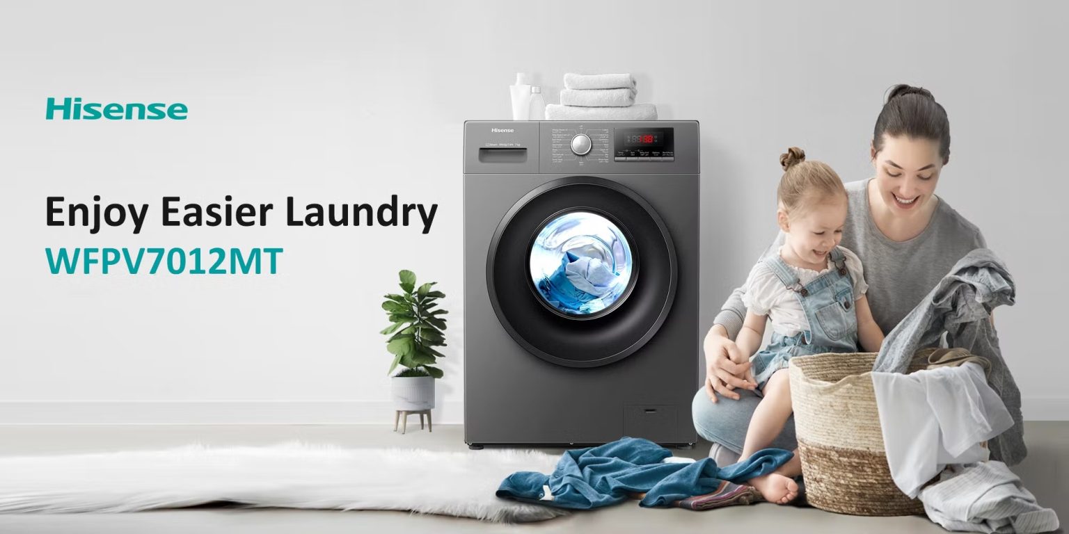 Hisense Washing Machine 7KG with Steam Wash, Silver – WFPV7012MT ...