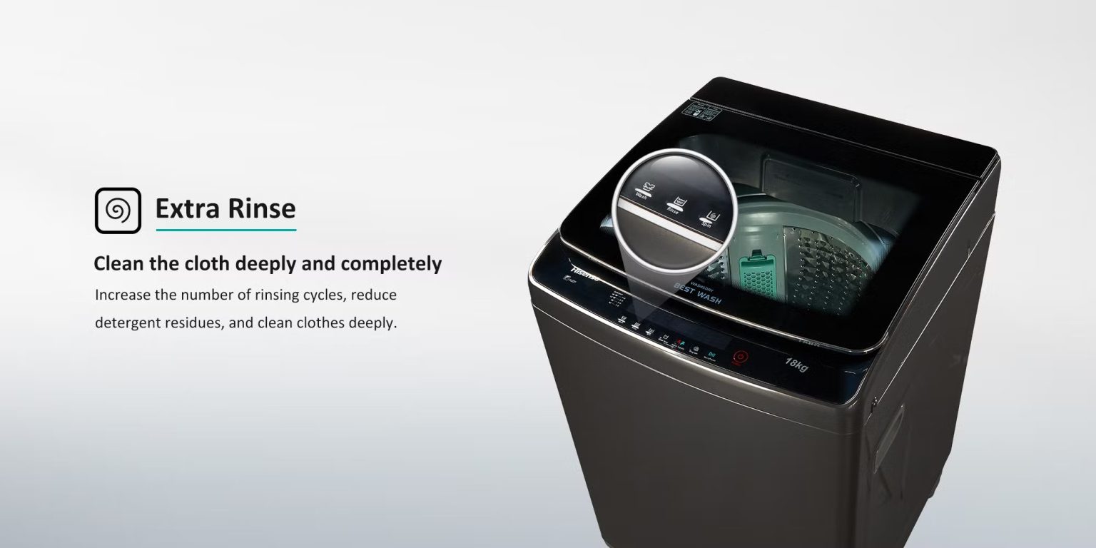 Hisense Washing Machine 13KG Top Loading, Silver – WTY1802T ...