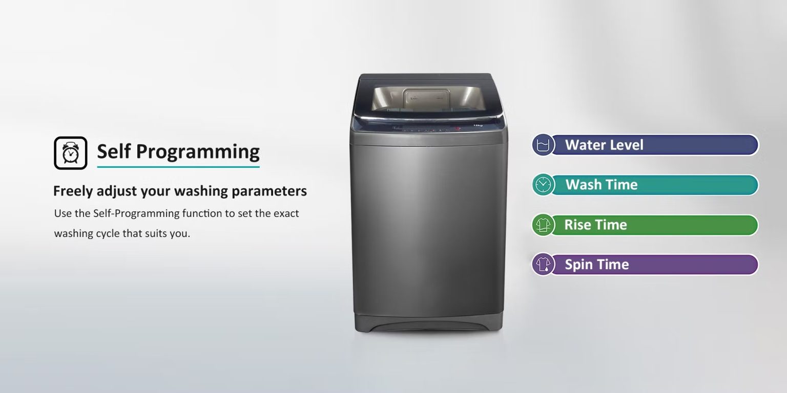 Hisense Washing Machine 13KG Top Loading, Silver – WTY1802T ...