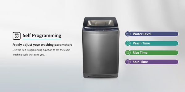 Hisense Washing Machine 13KG Top Loading, Silver – WTY1802T ...