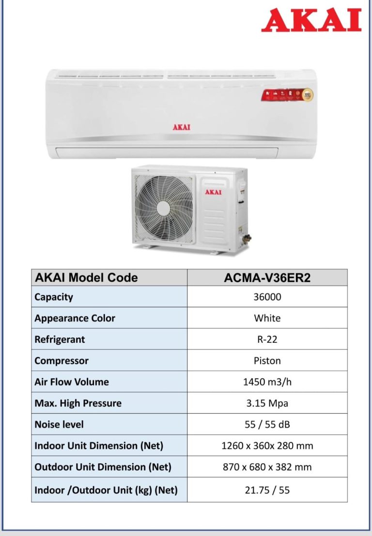 Akai Split AC 3.0Ton (ACMA-V36ER2) Piston R-22 | PLUGnPOINT