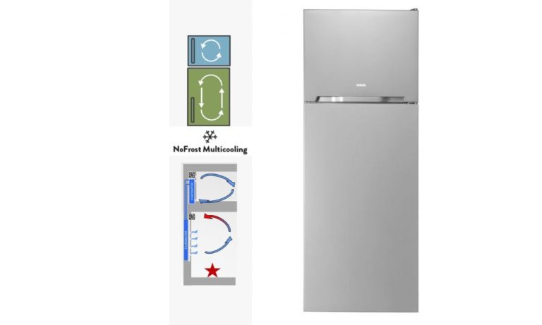 Vestel RM400TF3M-BG Double Door Refrigerator 250L | PLUGnPOINT