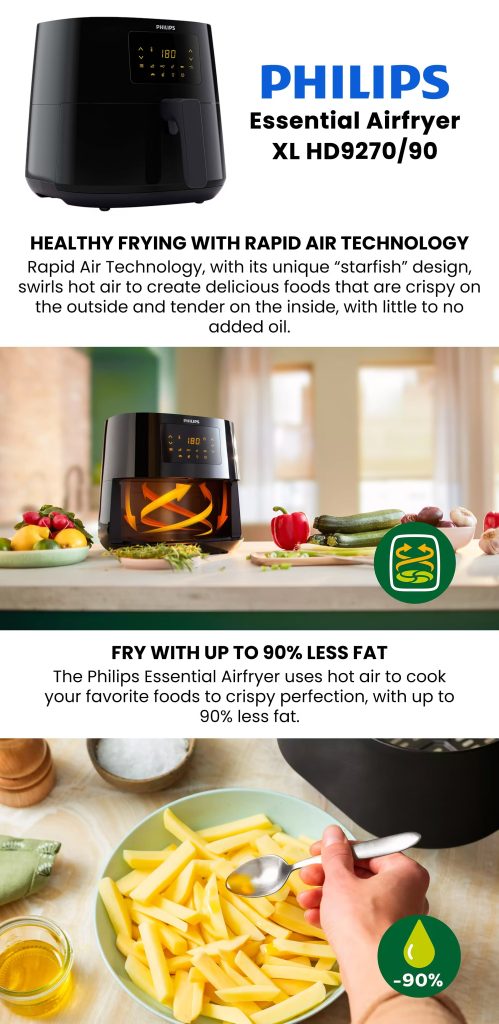 Philips HD9270/91 Essential XL Air Fryer | PLUGnPOINT