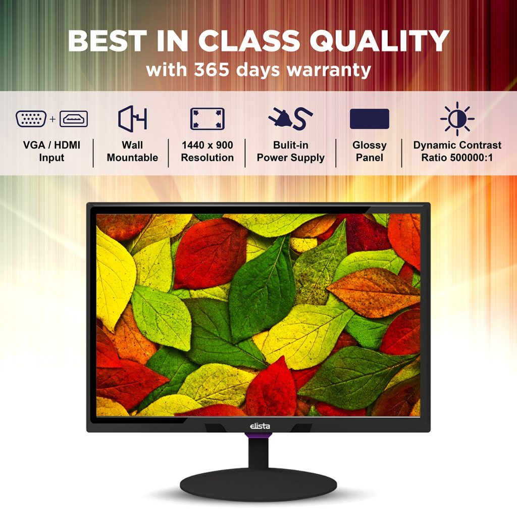 Elista ELS-V19HD LED Monitor VGA+HDMI Input