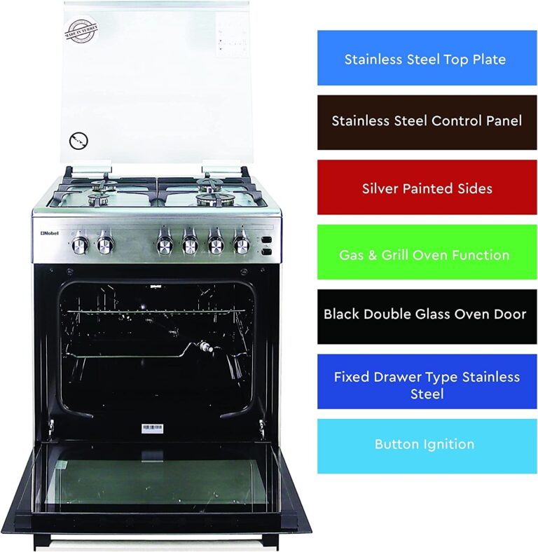 Nobel NGC6062 4 Burner Gas Cooker 60X60 Cm | PLUGnPOINT