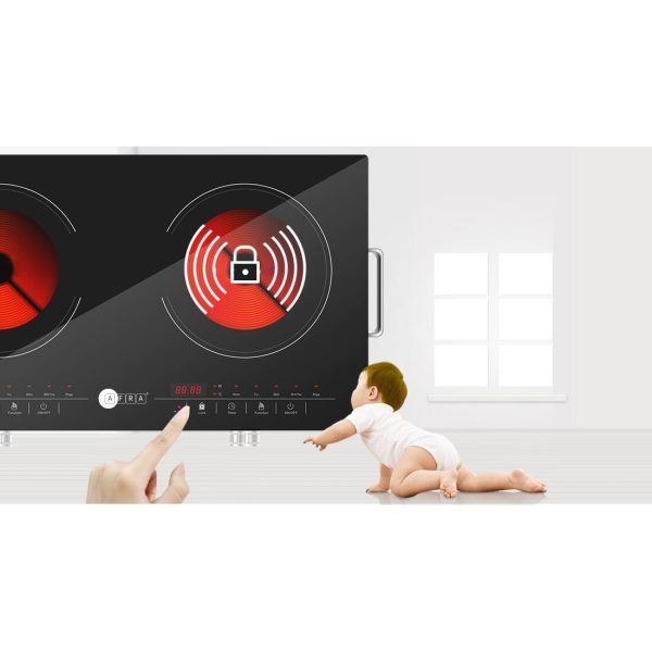 Afra Free Standing Double Infrared Cooker 3000W, Black – AF-3000ICBK ...