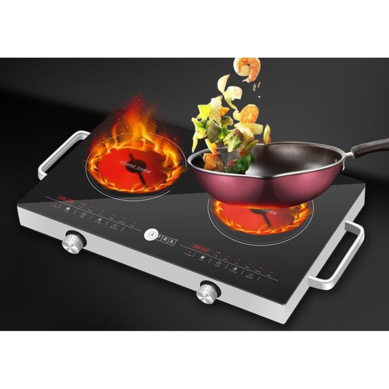 Afra Free Standing Double Infrared Cooker 3000W, Black – AF-3000ICBK ...
