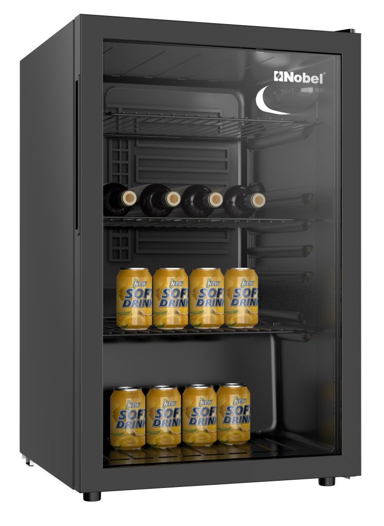 Nobel Bottle Chiller 132 L Black– NBC140RH | PLUGnPOINT