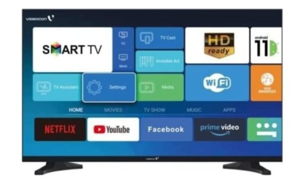 Videocon E32EL1100 Edgeless Smart TV 32 inch | PLUGnPOINT