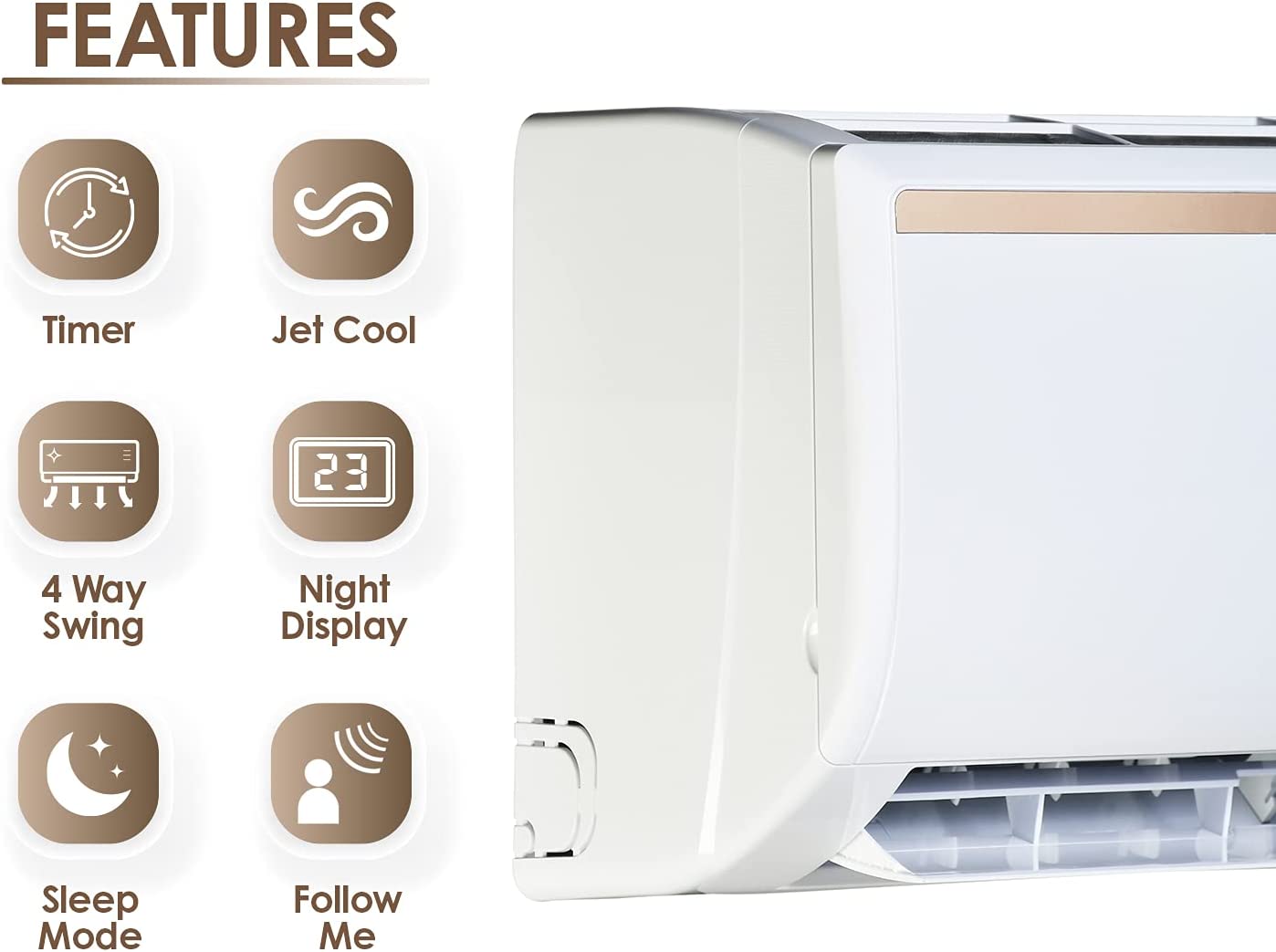 Super General 2 Ton Split Air Conditioner, 24000 BTU – ‎SGS249KE ...