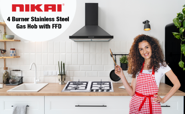 Nikai NGH3005N Built-in 4 Burner Gas Hob | PLUGnPOINT