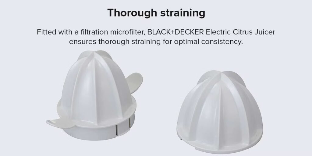 Black+Decker CJ200-B5 Electric Citrus Juicer 0.5L | PLUGnPOINT