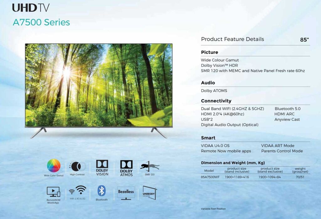 Hisense 70A61H 4K UHD Smart TV 70 Inch | PLUGnPOINT
