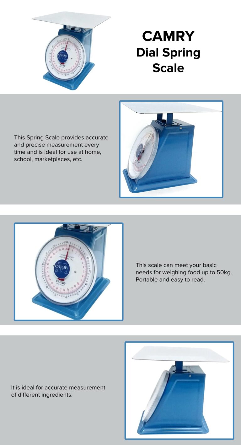 Camry Dial Spring Scale 50kg – SP-50KG | PLUGnPOINT