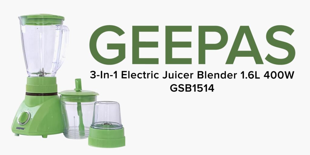 Geepas GSB1514 1.6L 3-in-1 Blender 250W | PLUGnPOINT