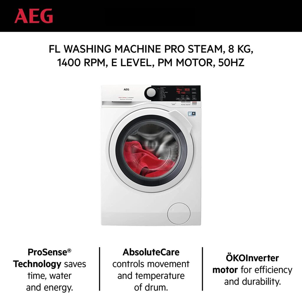 AEG 8kg Front Load Washing Machine - LFB7E8431B