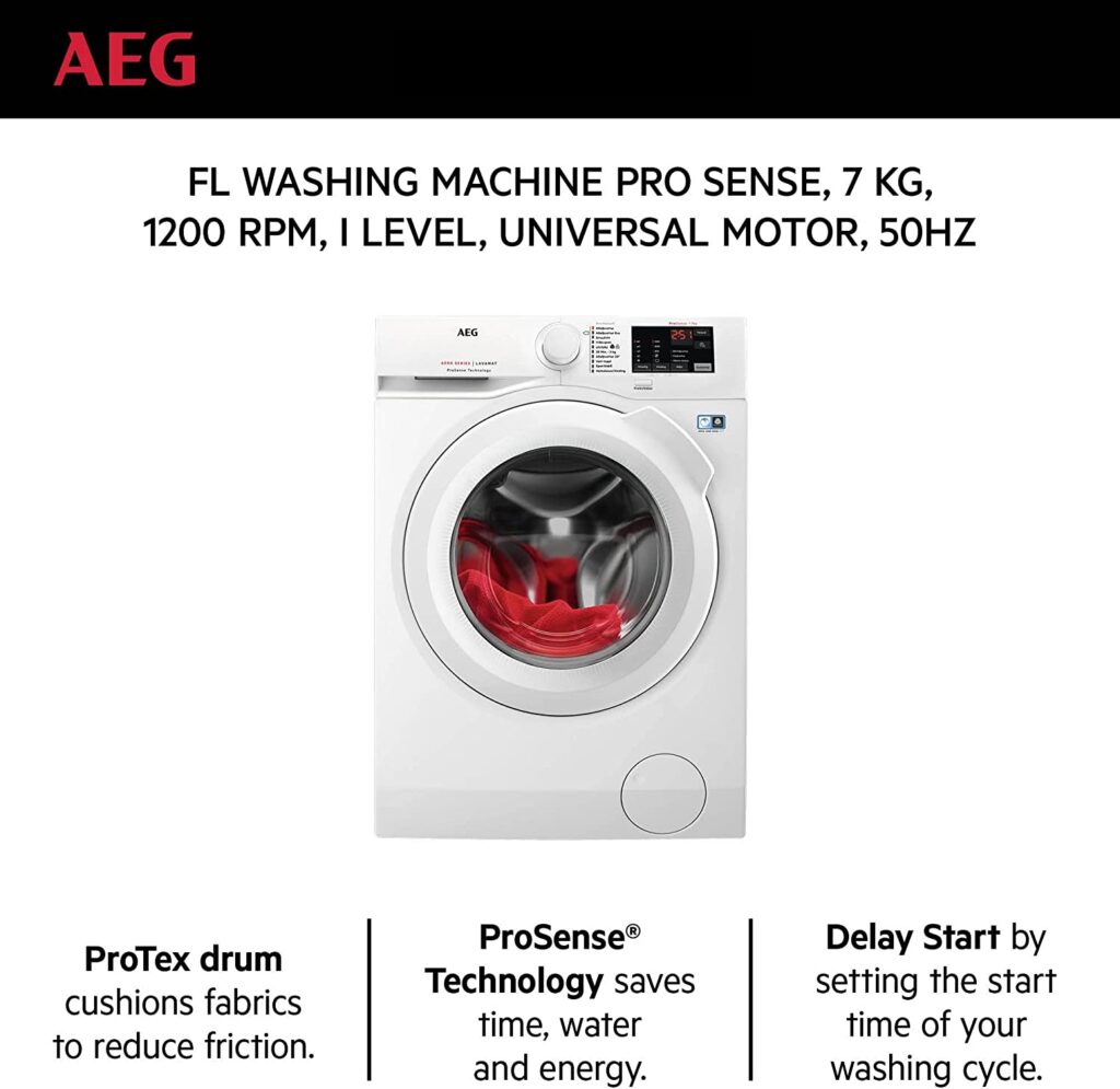 AEG 7kg Front Load Washing Machine - LFW6I7261B