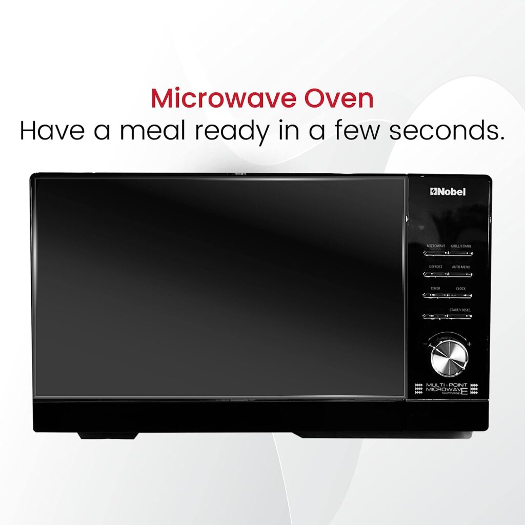 Nobel Digital Microwave Oven with Grill Function Shining Knob, Timer ...