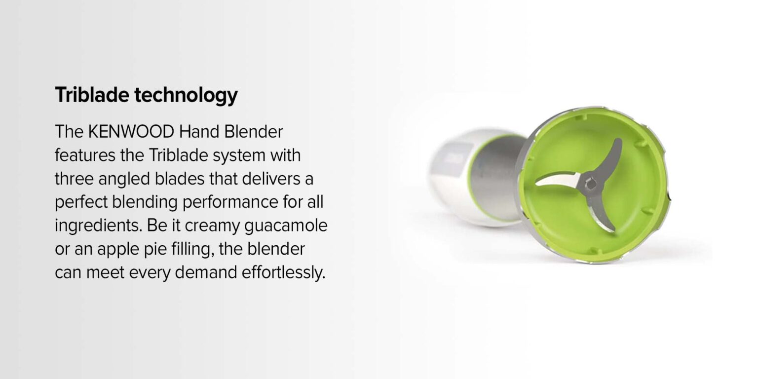 Kenwood HDP109WG Triblade Hand Blender 600W | PLUGnPOINT