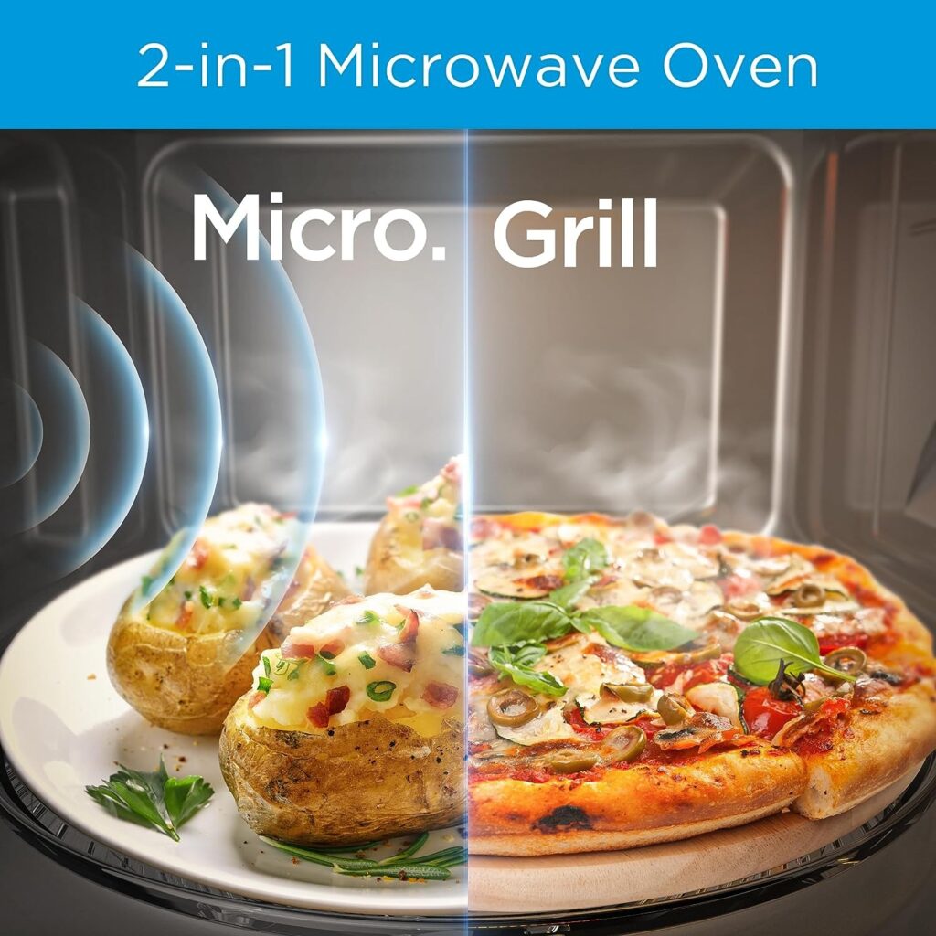 Midea 30L 2-in-1 Microwave Oven with Grill, Digital Touch Control ...